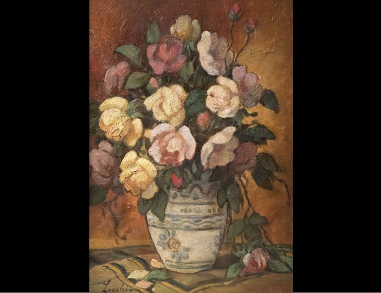 Pictura „Ulcică cu trandafiri”, de Ștefan Luchian, adjudecată la casa ...