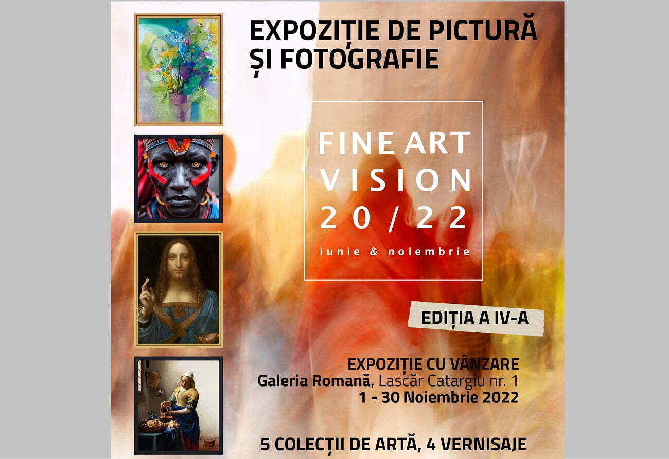 „Fine Art Vision 20 / 22”, în noiembrie la Galeria Romană - Curatorial